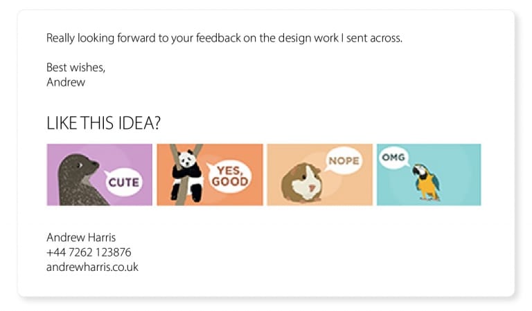 Cool Email Signatures - 20 Examples from Customer Thermometer